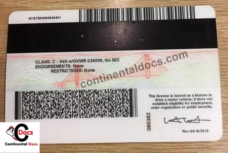 California Driver's License | Fall Of Conti