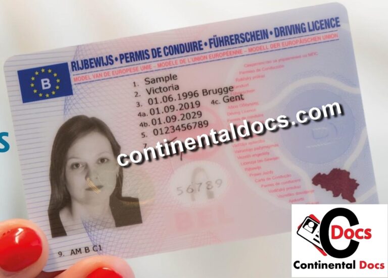 Belgian Driving License B - No Testrequired | ContinentalDocs