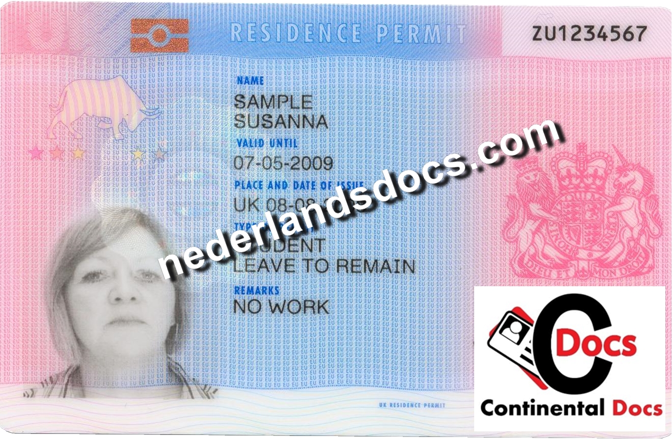 UK Residence Permit For Sale | Obtain Permit in 7 Working Days
